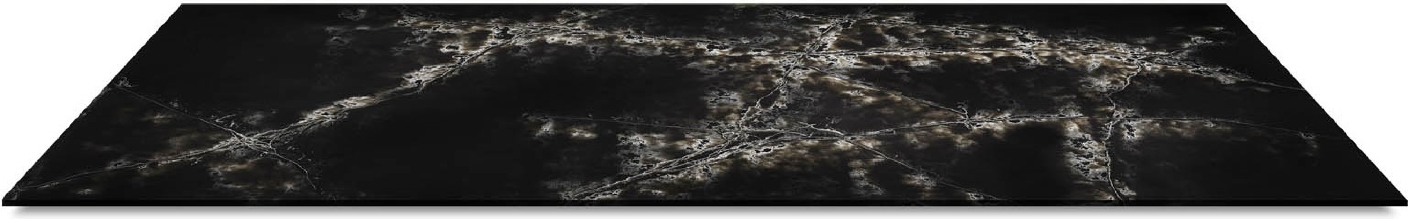 Plan de travail sur mesure en Quartz Compac Ice Black, finition Poli ...