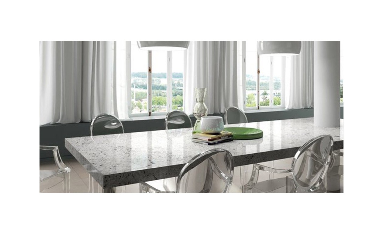 Plan de travail sur mesure en Granit Sensa Colonial White, finition ...