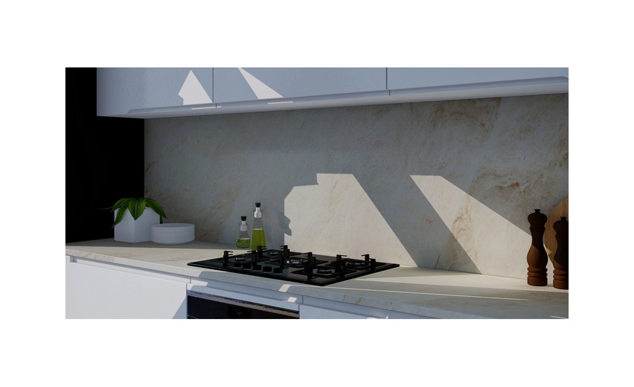 Plan de travail sur mesure en Granit Sensa Taj Mahal, finition Poli ...